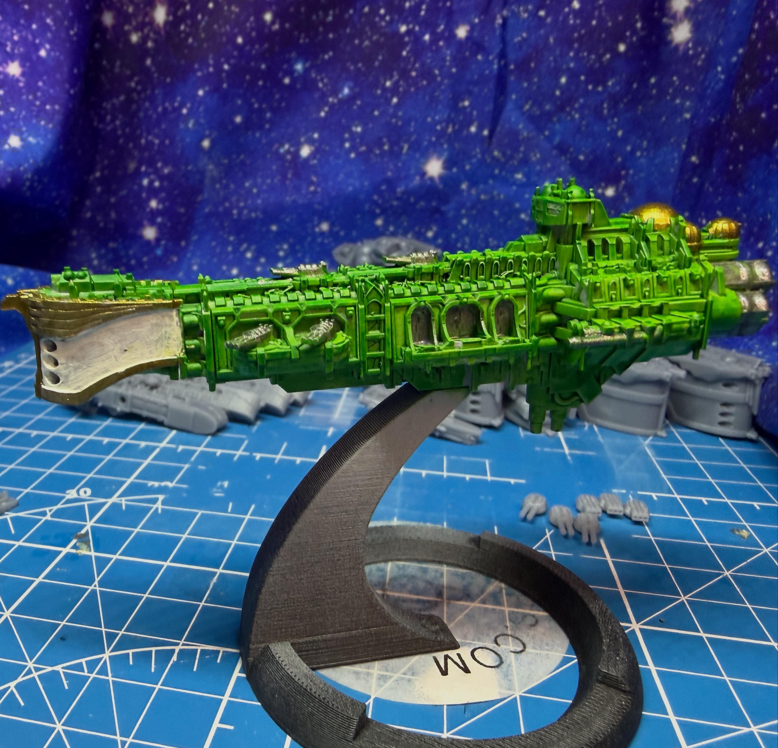 Gothic Sol pattern BattleCruiser kit pack for space games 101mm ...